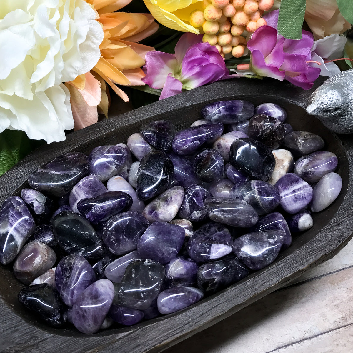 Amethyst Tumbled Stone for Protection, Selflessness & Relieving Stress ...