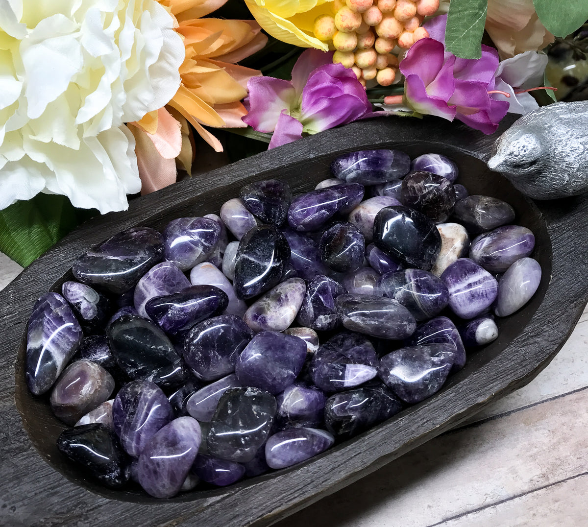 Amethyst Tumbled Stone for Protection, Selflessness & Relieving Stress ...